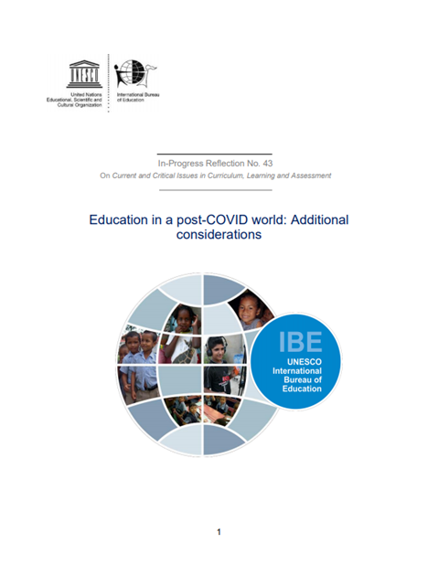 Education in a post-COVID world: additional considerations