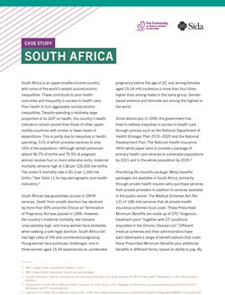 Case study: South Africa